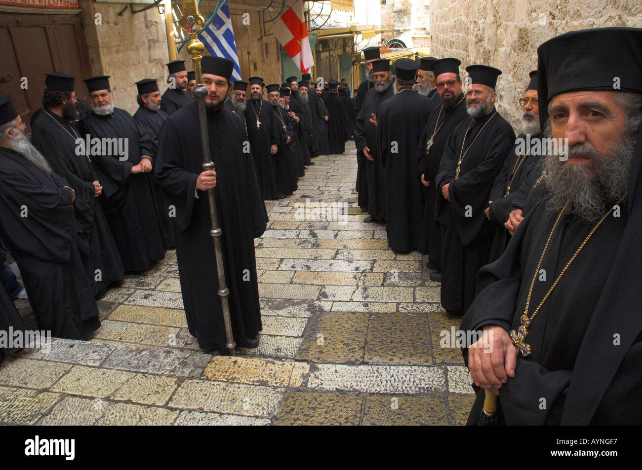 Israel Jerusalem Old City ceremony for the new Greek Orthodox Patriarch ...