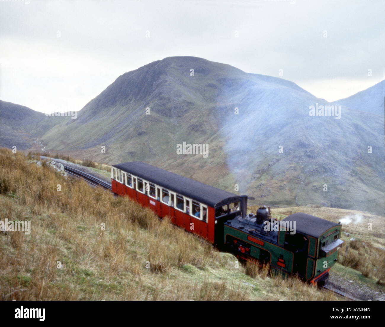 Steam train mount snowdon snowdonia hi-res stock photography and images - Alamy