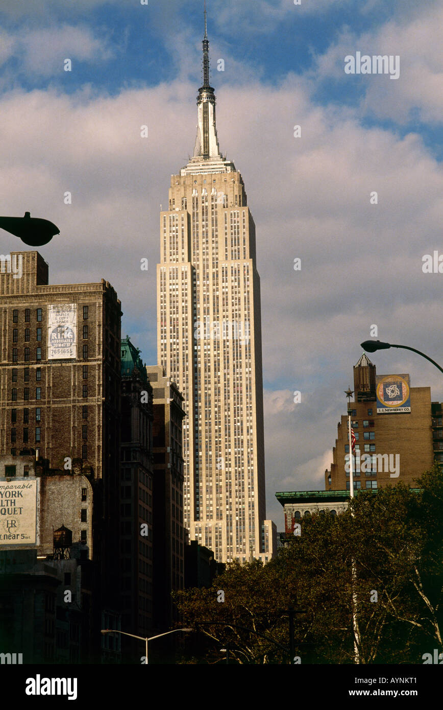 The exterior of the Empire State Building and its neighbouring ...