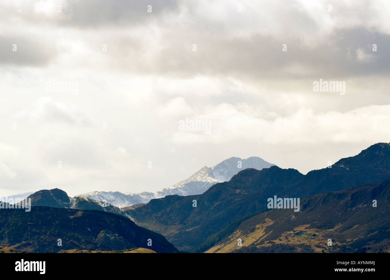 Snowdonia or Eryri from the East ONLY EDITORIAL USE Stock Photo - Alamy