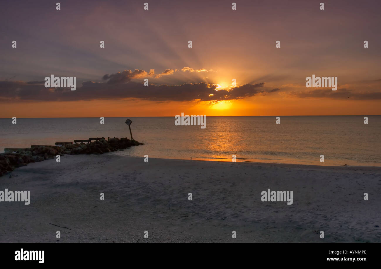 gulf of mexico beach sunset Stock Photo - Alamy