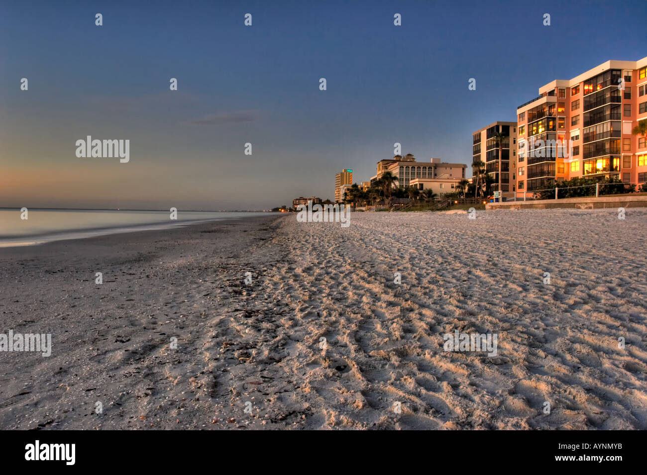 naples florida shoreline shore gulf of mexico dusk sea ocean beach sand ...