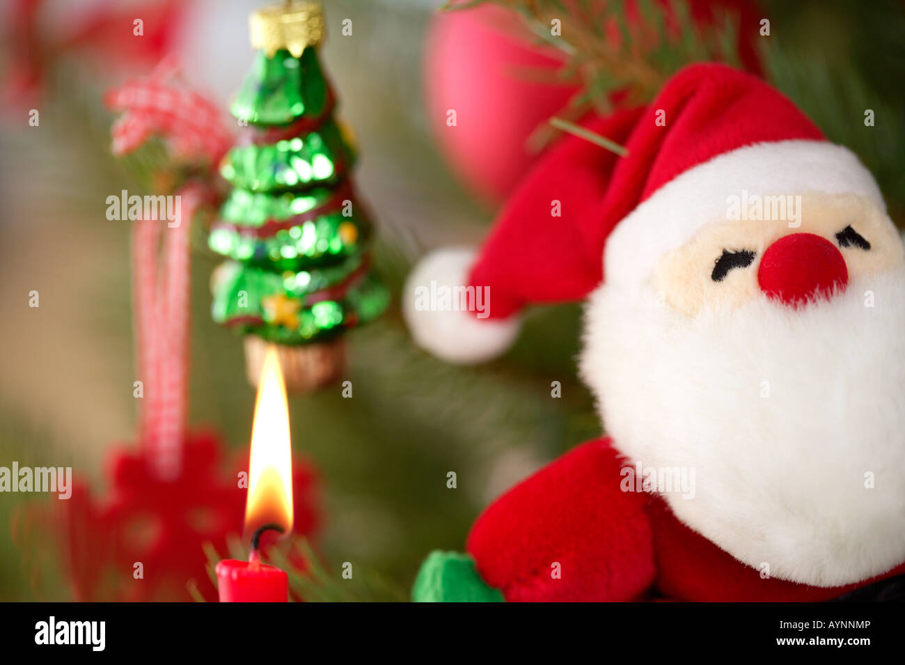 Santa claus reflection on christmas hi-res stock photography and images ...