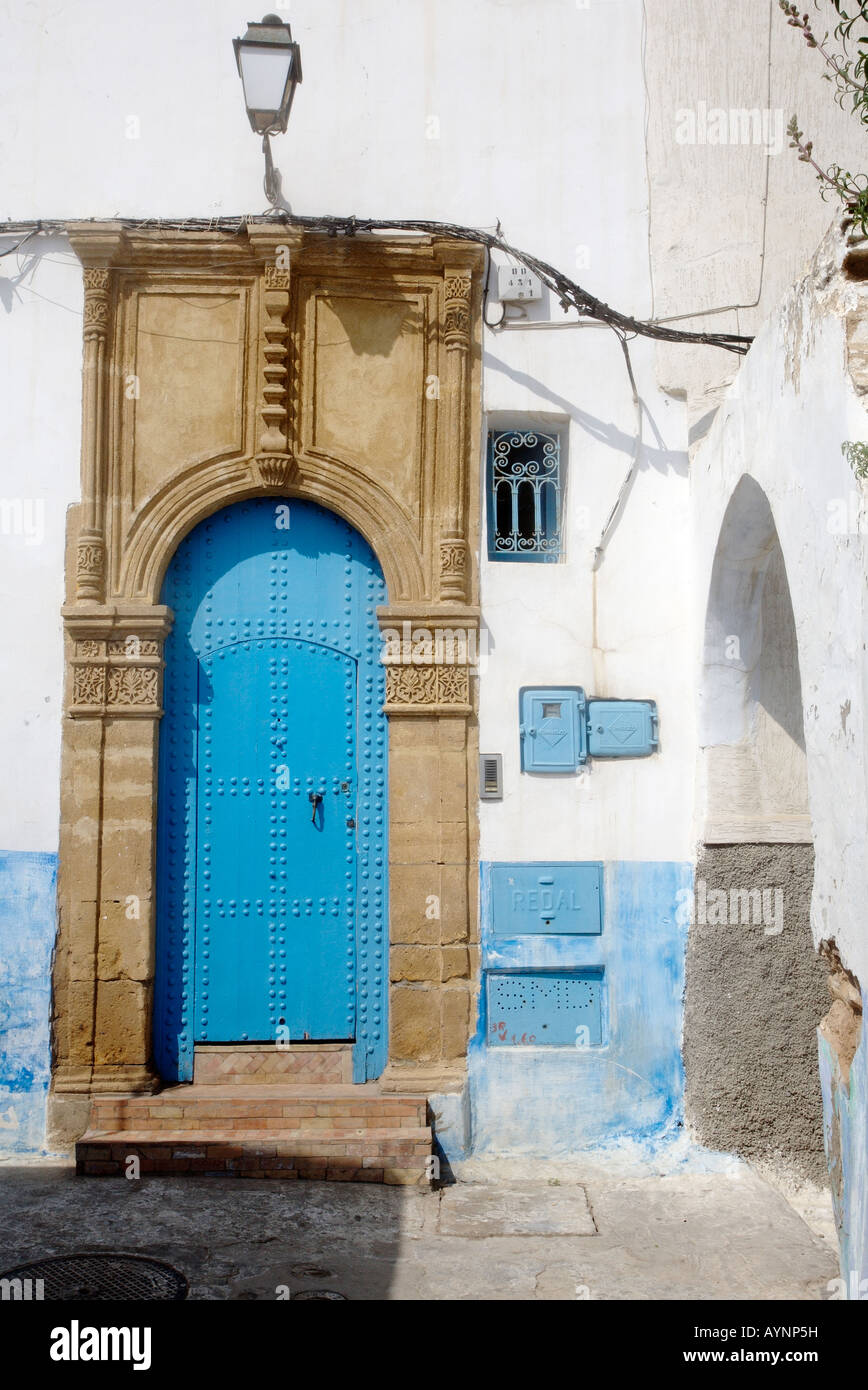 Doorway in the Kasbah des Oudaias. Rabat, Morocco Stock Photo - Alamy