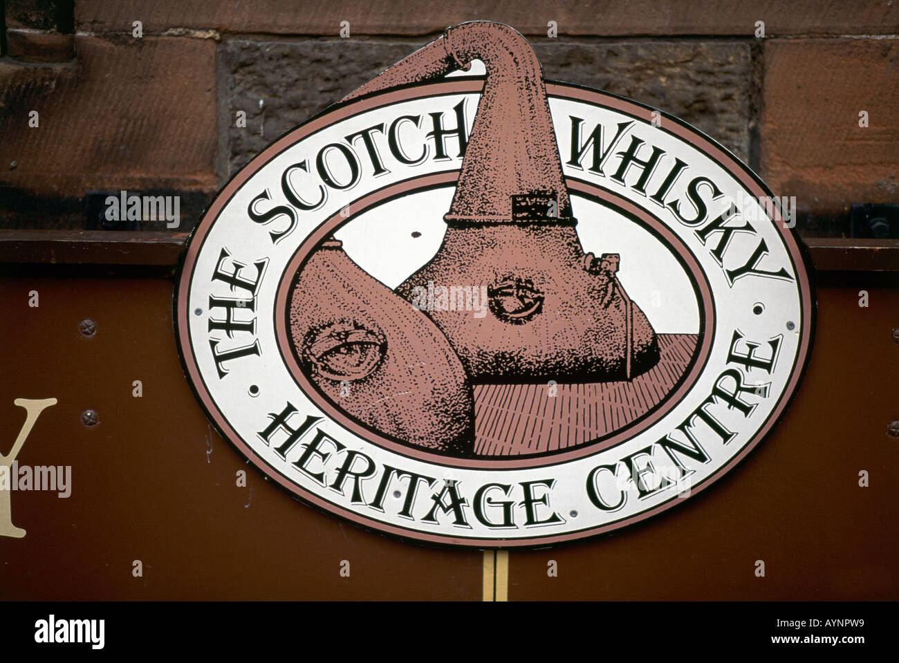 A sign for the Scotch Whisky Heritage Centre in Edinburgh Stock Photo ...
