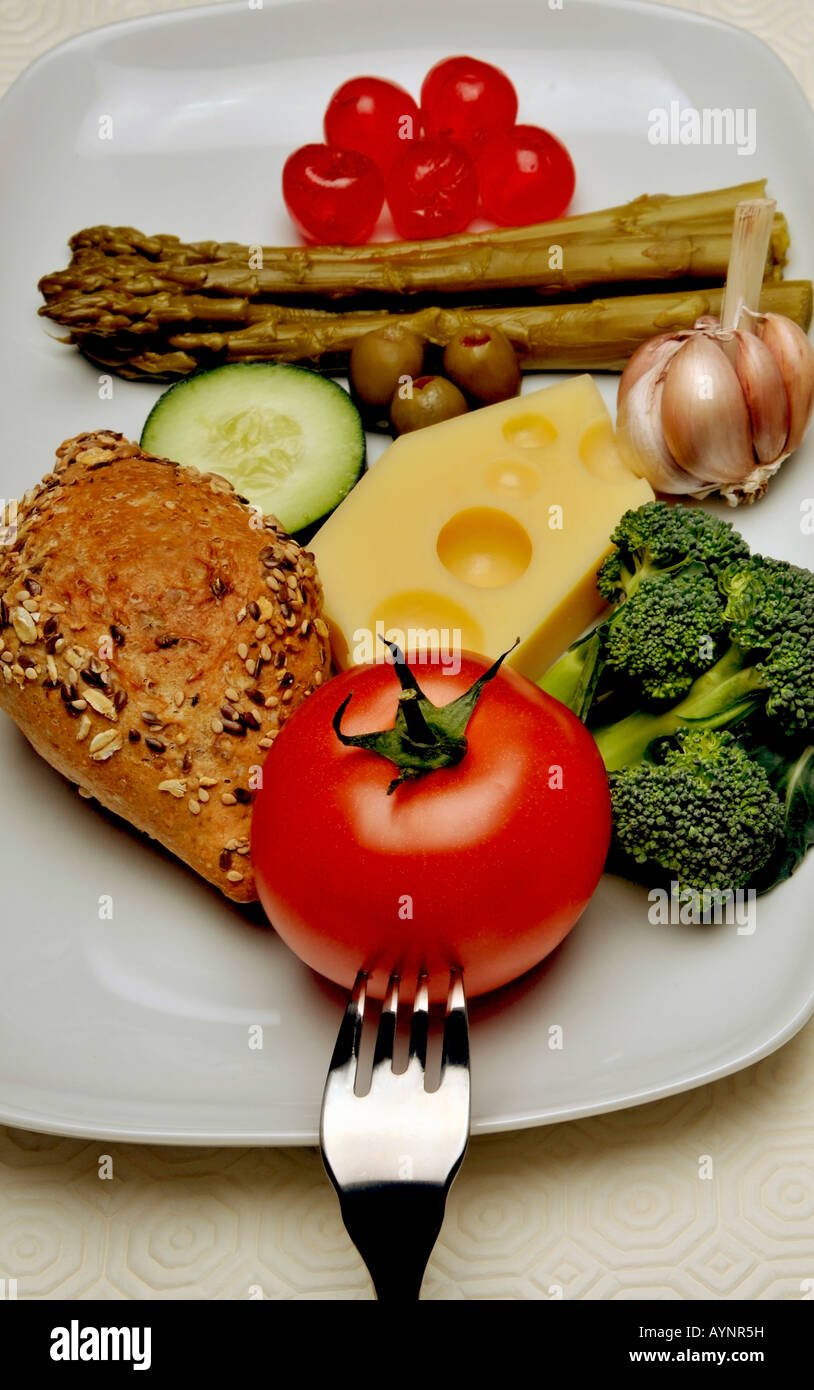Set of healthy food elements Stock Photo - Alamy