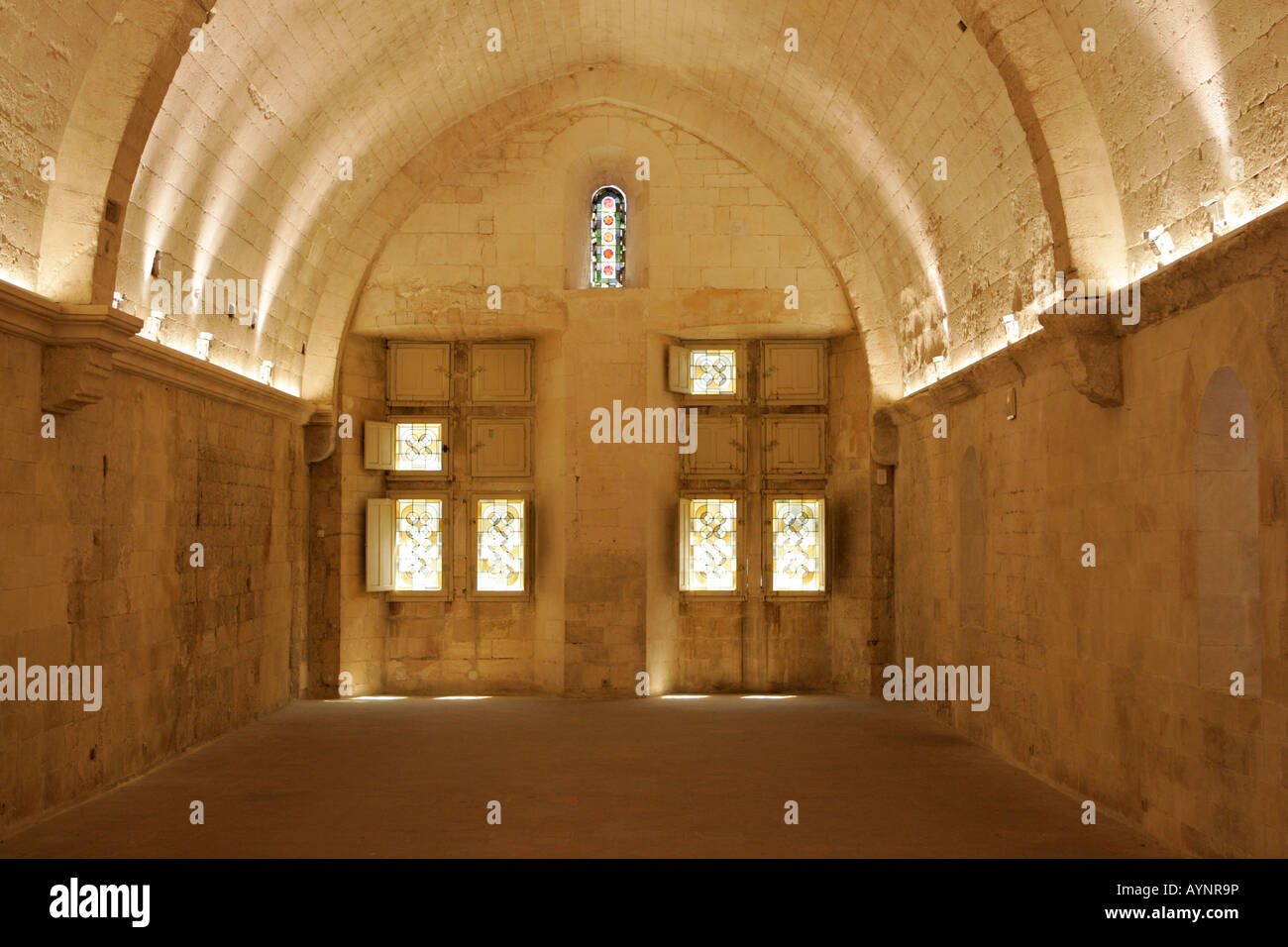 Arched gallery in the Cloister of Saint Trophime, Arles, Provence ...