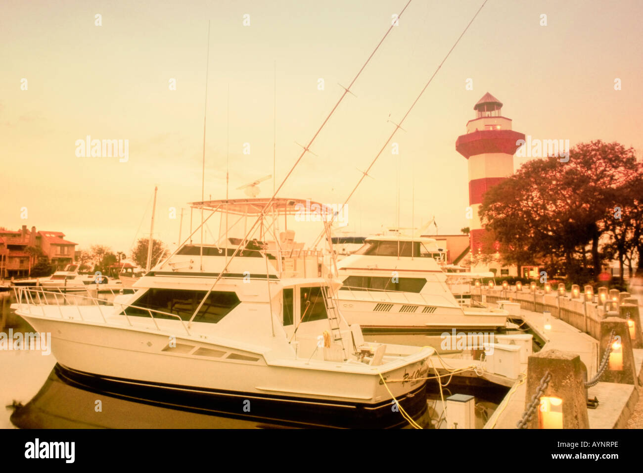 Harbour Town during Spring on Hilton Head Island South Carolina Stock ...