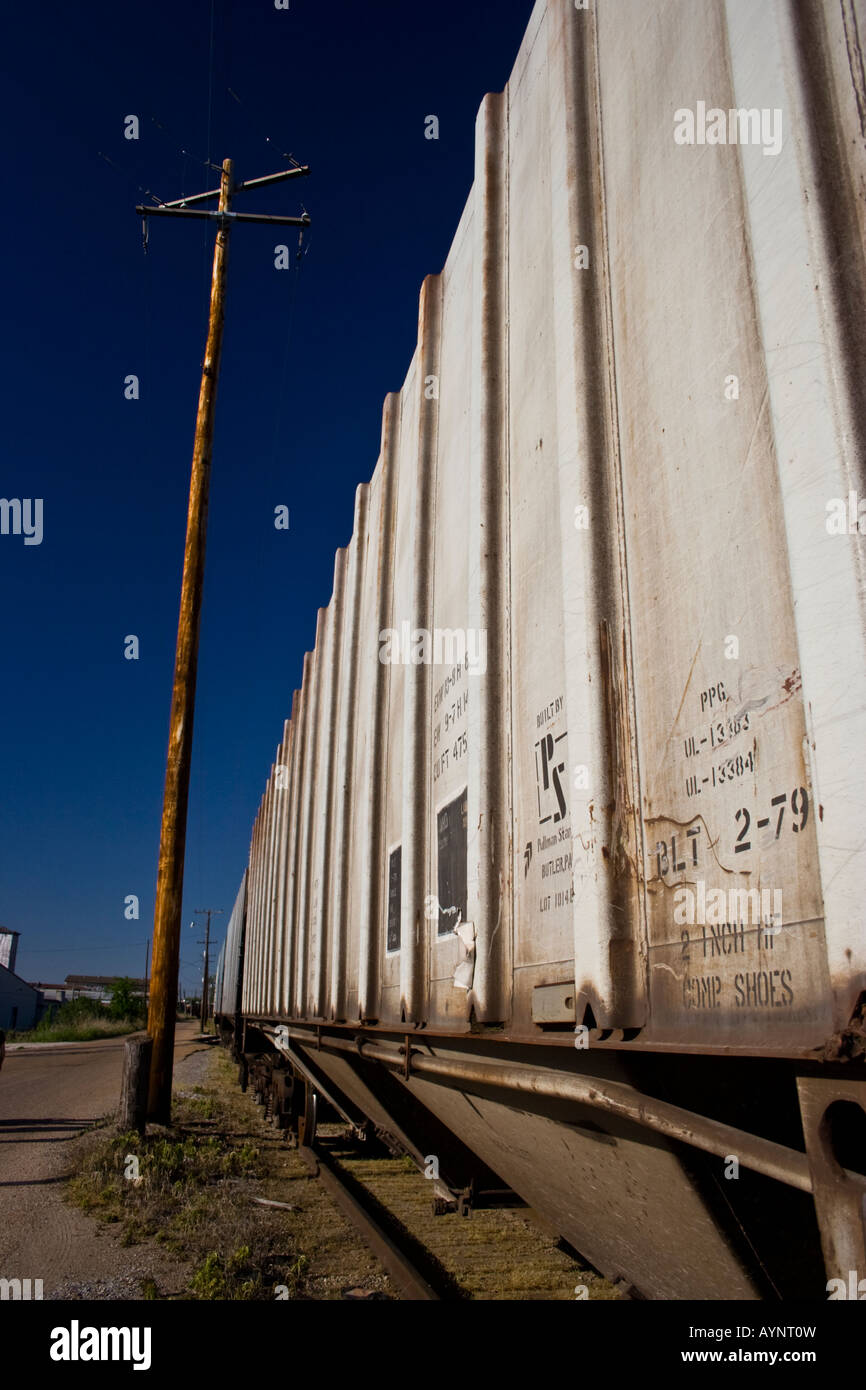Train car with light pole Stock Photo - Alamy
