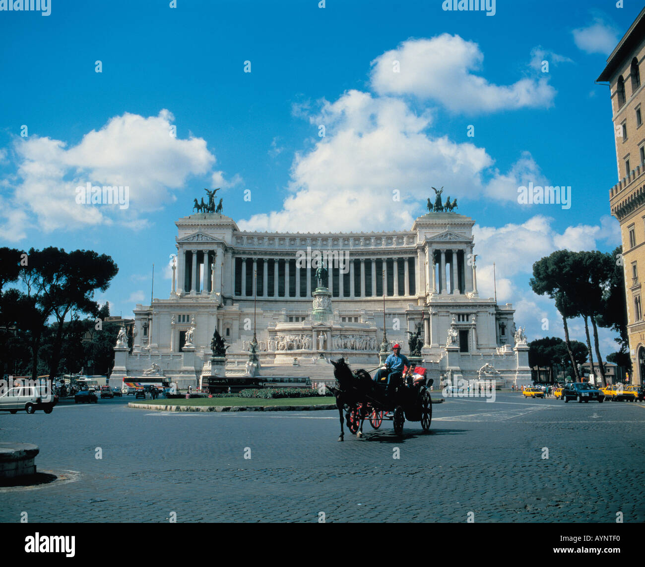 Pillar Building with Carriage Stock Photo - Alamy