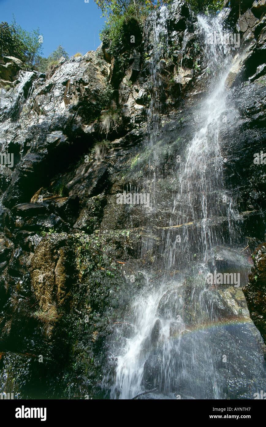 The waters of the Kaledonia Falls which are fed by the perennial stream ...