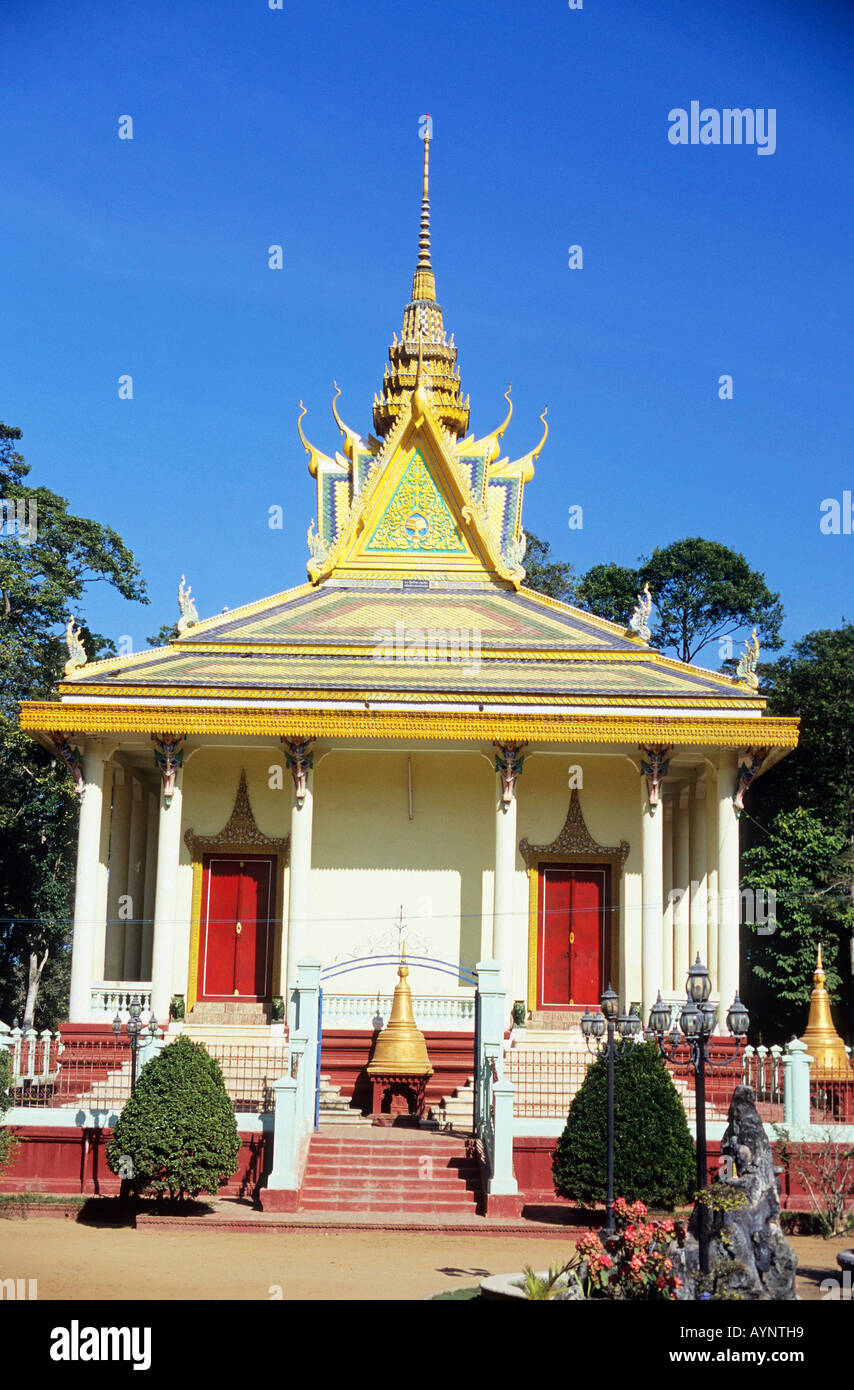 Hang Pagoda a Khmer style temple in Tra Vinh in the Mekong Delta Stock ...