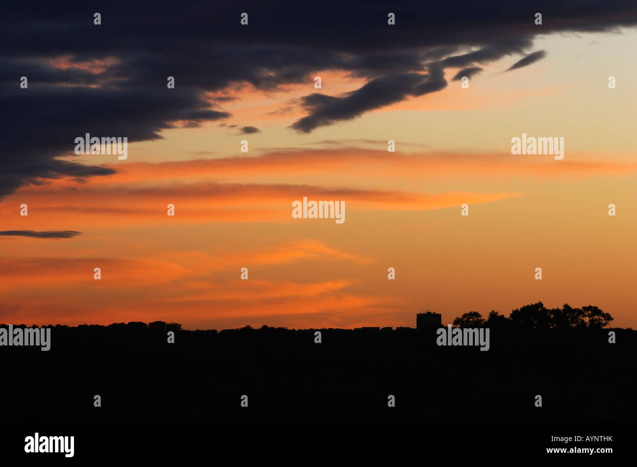 Night clouds creep across the horizon Stock Photo - Alamy