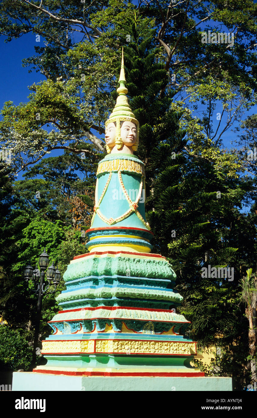 Hang Pagoda a Khmer style temple in Tra Vinh in the Mekong Delta Stock ...