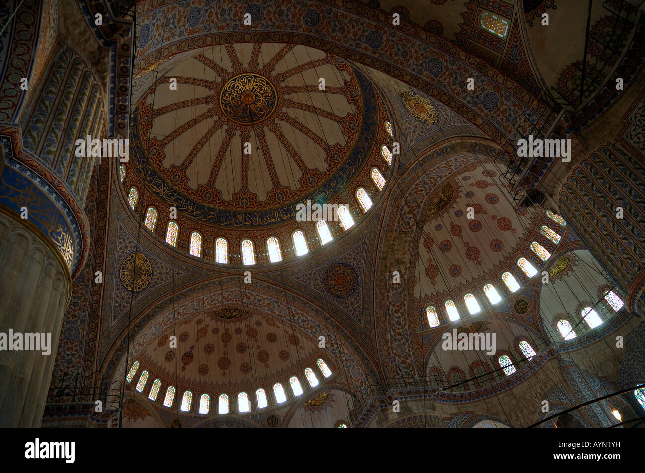 Interior of the Blue Mosque in Instanbul Stock Photo - Alamy