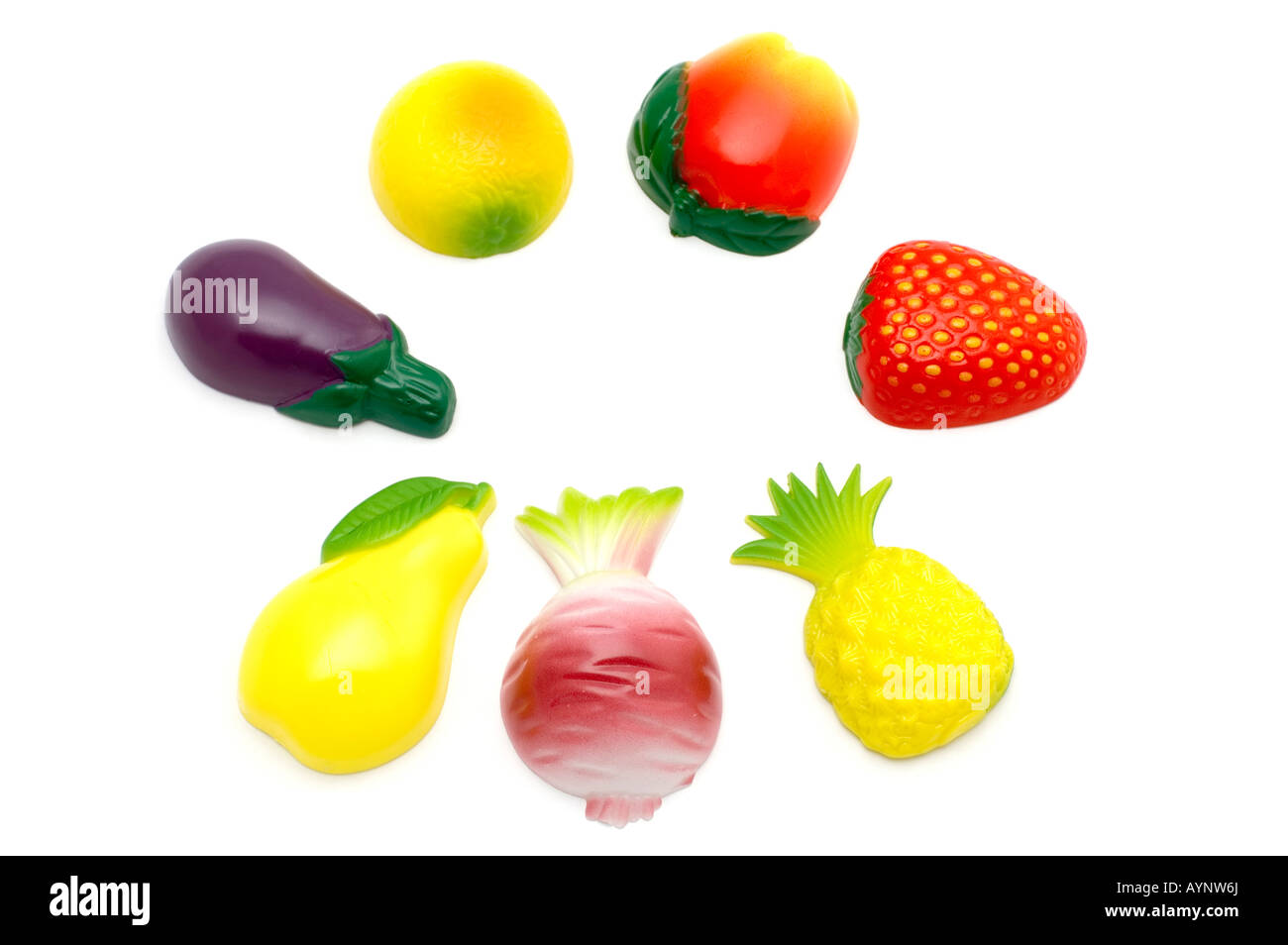 object on white magnet fruit and vegetables Stock Photo - Alamy