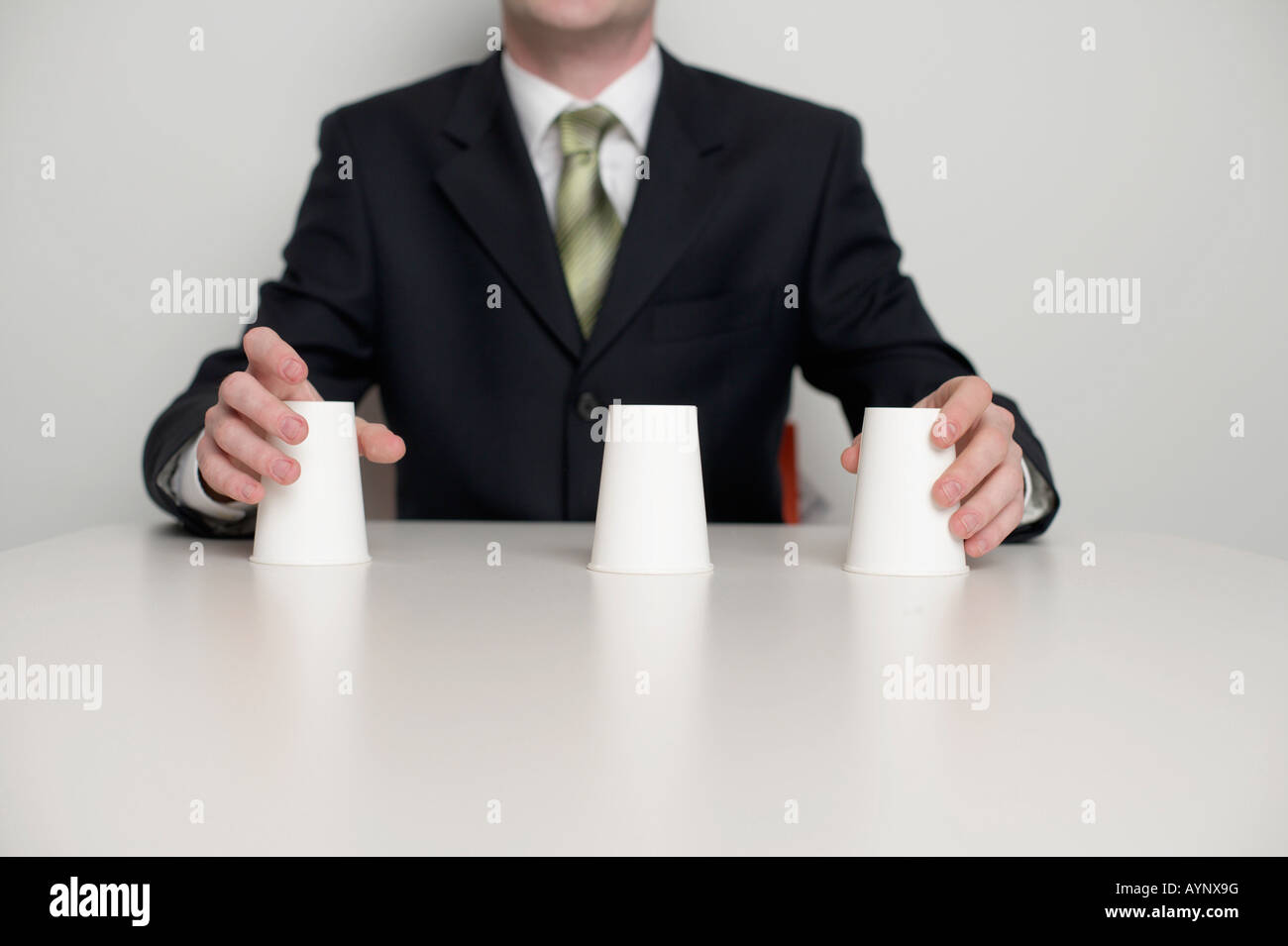 Shell game cups hi-res stock photography and images - Alamy