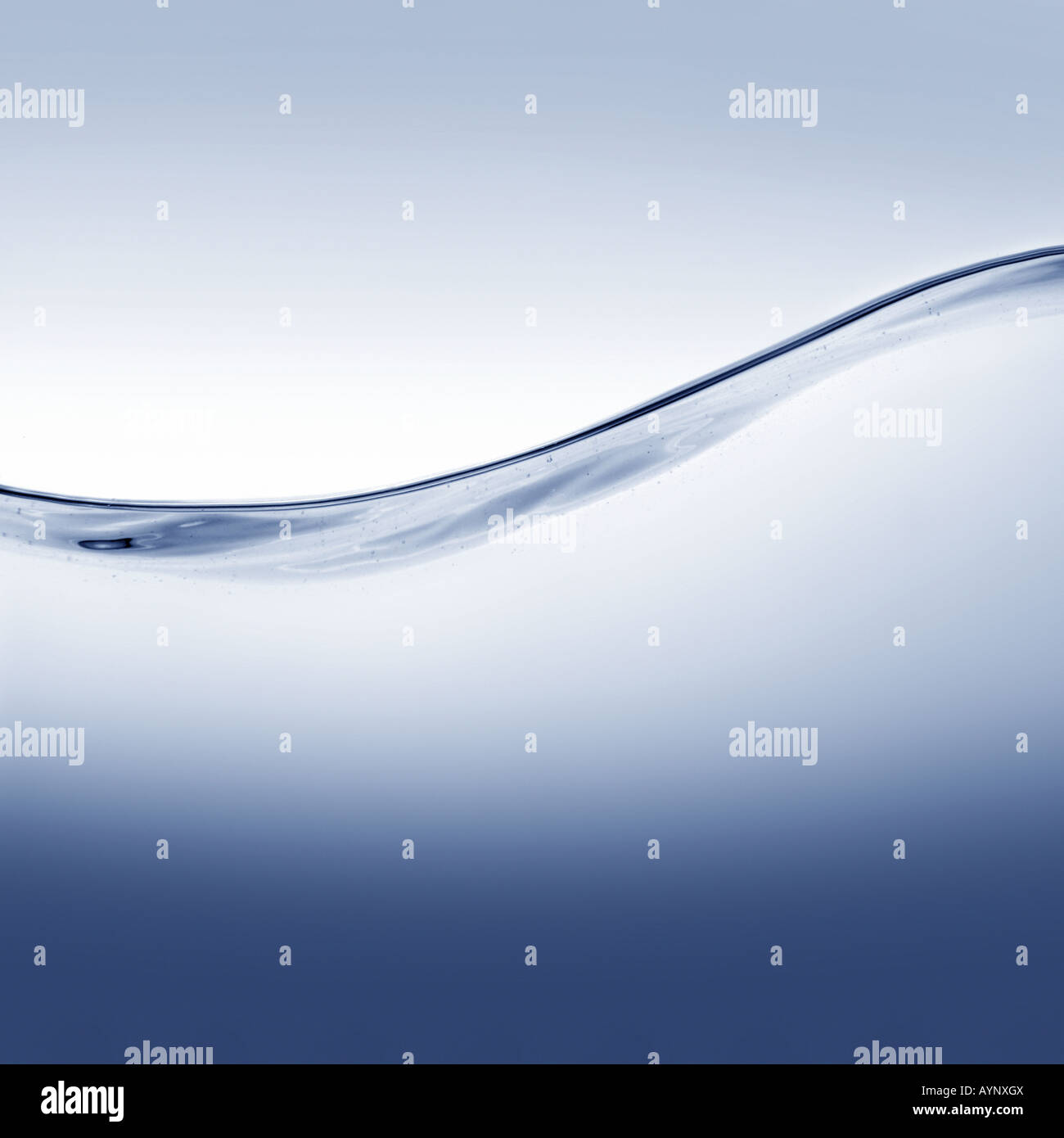 Clean blue water on white Stock Photo - Alamy