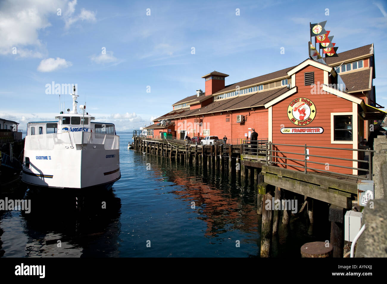 Seattle Washington State USA Elliott Bay Waterfront Stock Photo - Alamy