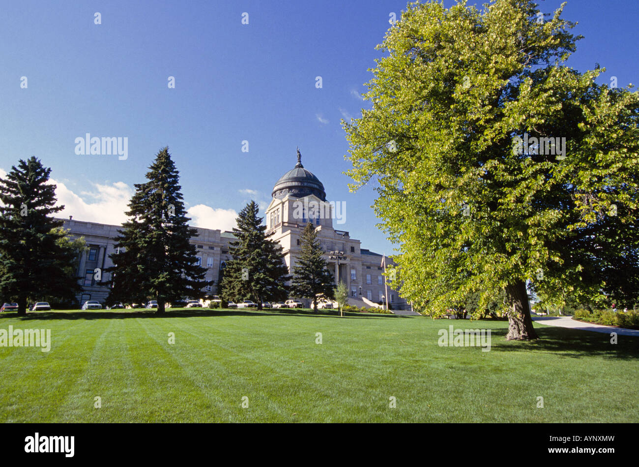 A view of the capitol building of Montana in Helena the capital city ...