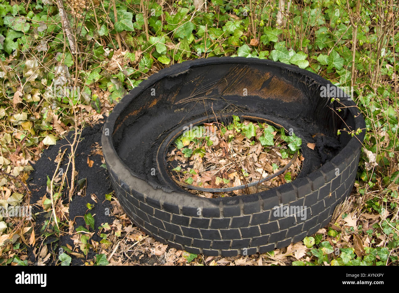 Burnt tire hi-res stock photography and images - Alamy