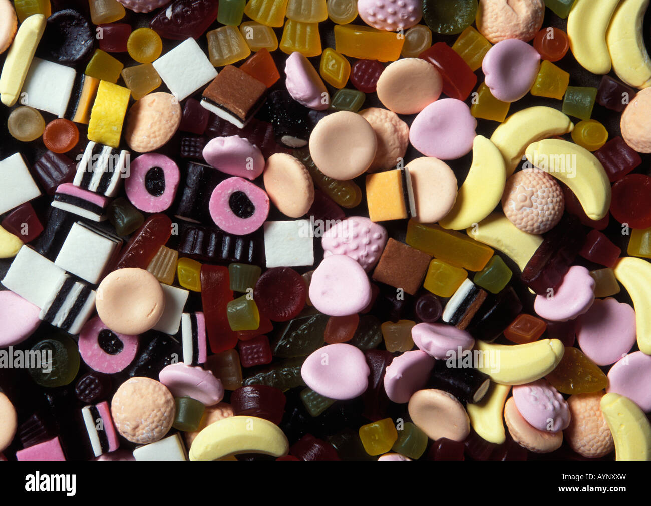 Assortment of sweets Stock Photo - Alamy