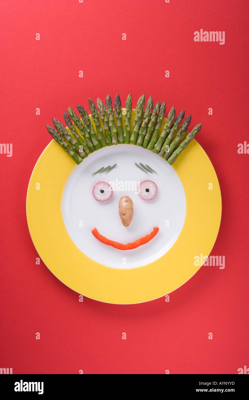 Vegetable face Stock Photo - Alamy