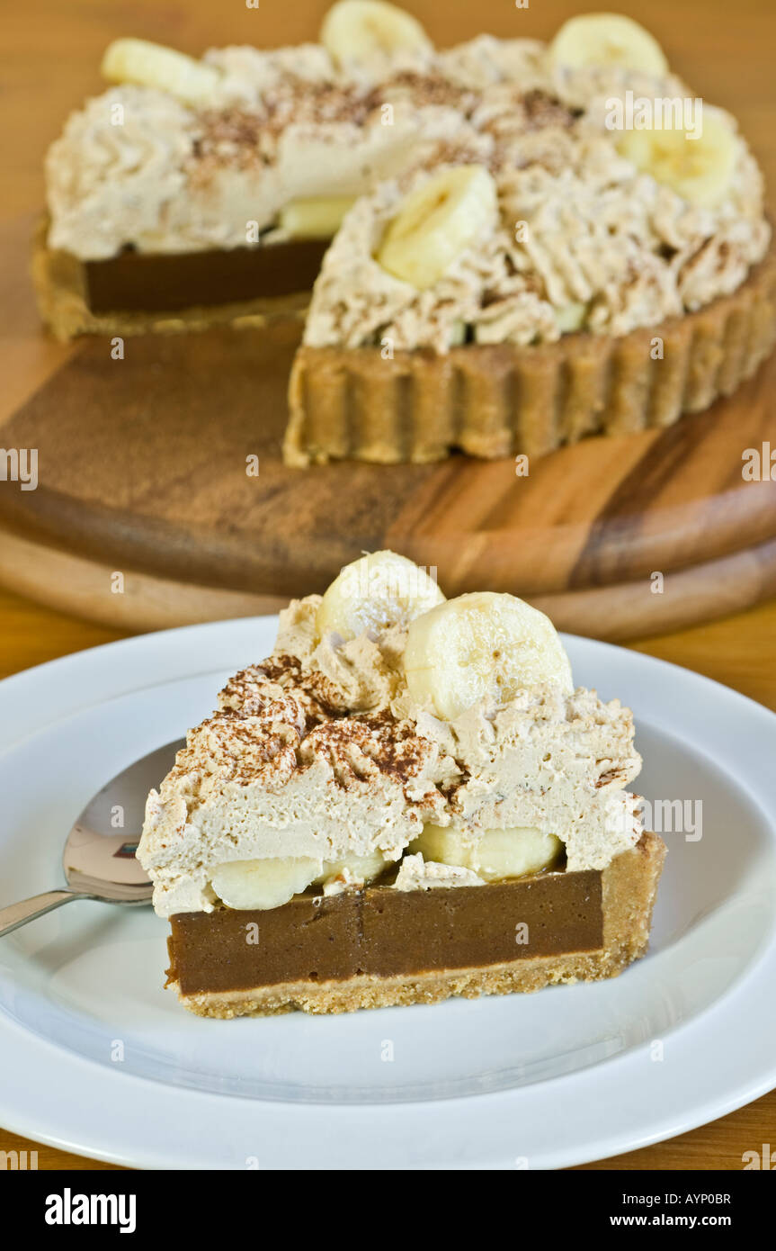 Banoffee Pie Dessert UK Food Stock Photo - Alamy