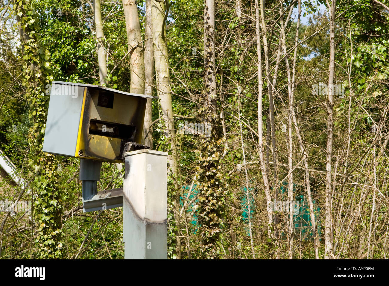 Fire damaged speeed camera hi-res stock photography and images - Alamy