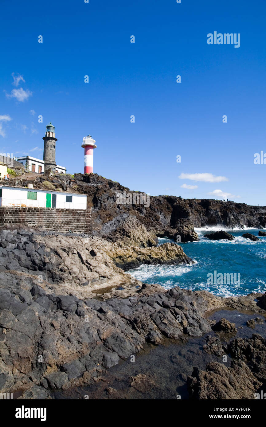 The Coast and Lighthouses at Punta de Fuencaliente Stock Photo - Alamy