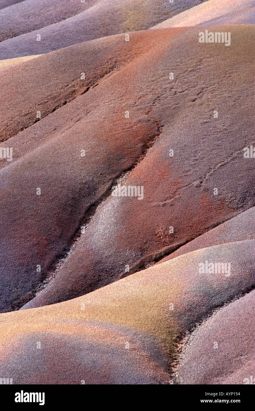 coloured earths of Chamarel Stock Photo - Alamy