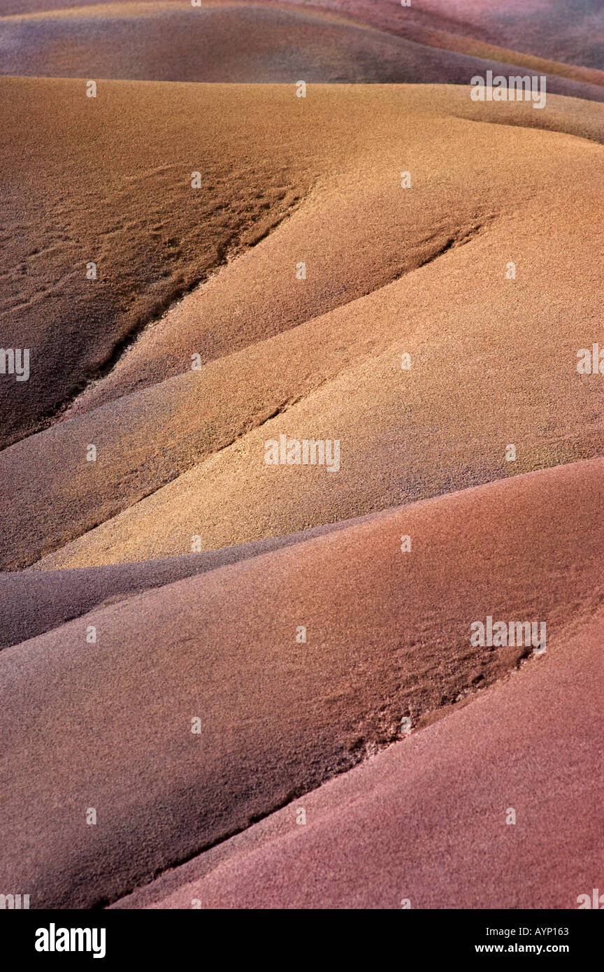 coloured earths of Chamarel Stock Photo - Alamy