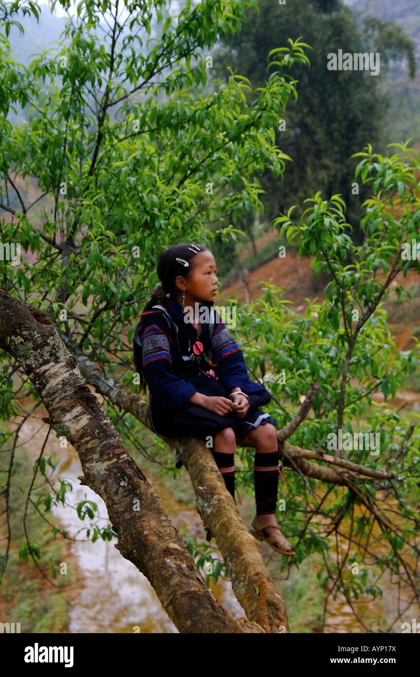 Black Hmong Child Stock Photo - Alamy