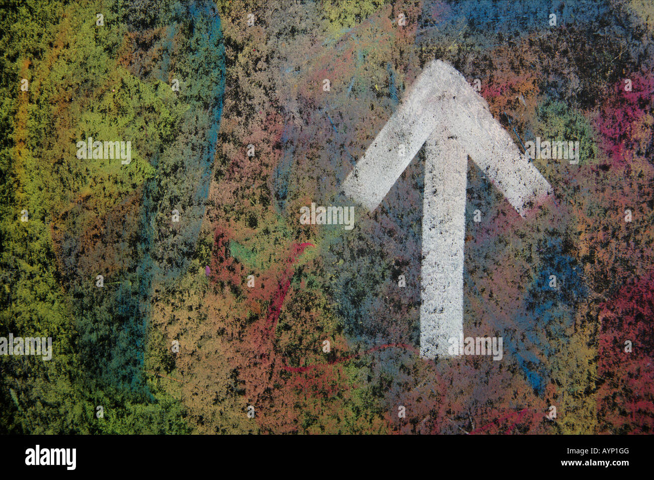 Arrow pointing upwards Stock Photo - Alamy