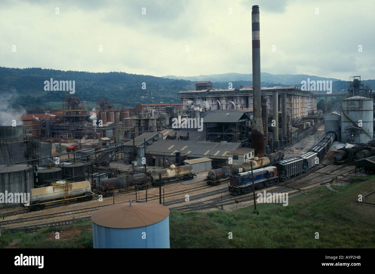 WEST INDIES Caribbean Jamaica Mandeville Bauxite refinery Stock Photo ...