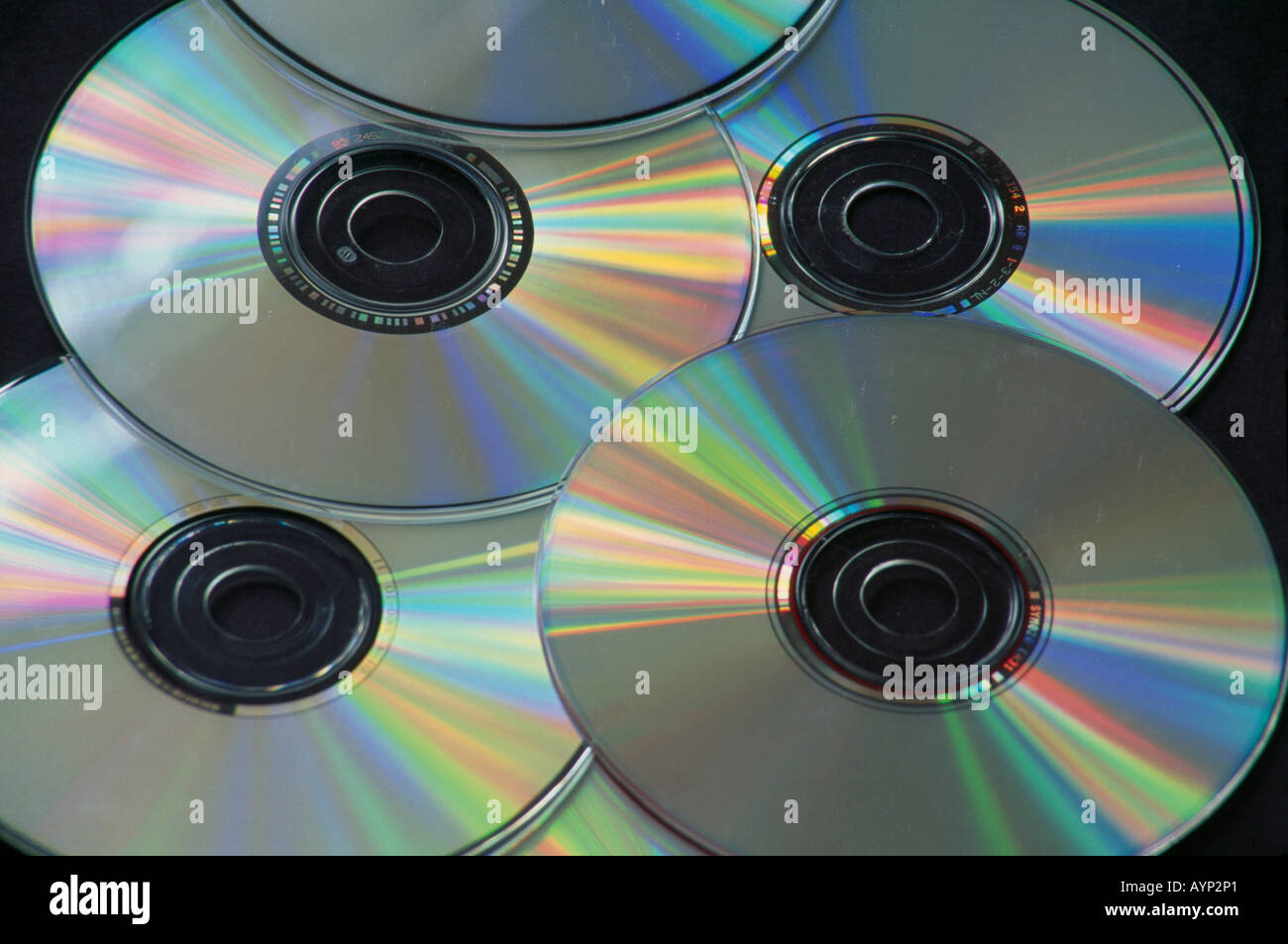 MUSIC Recorded CD Studio pack shot of various Audio Compact Disc Stock ...
