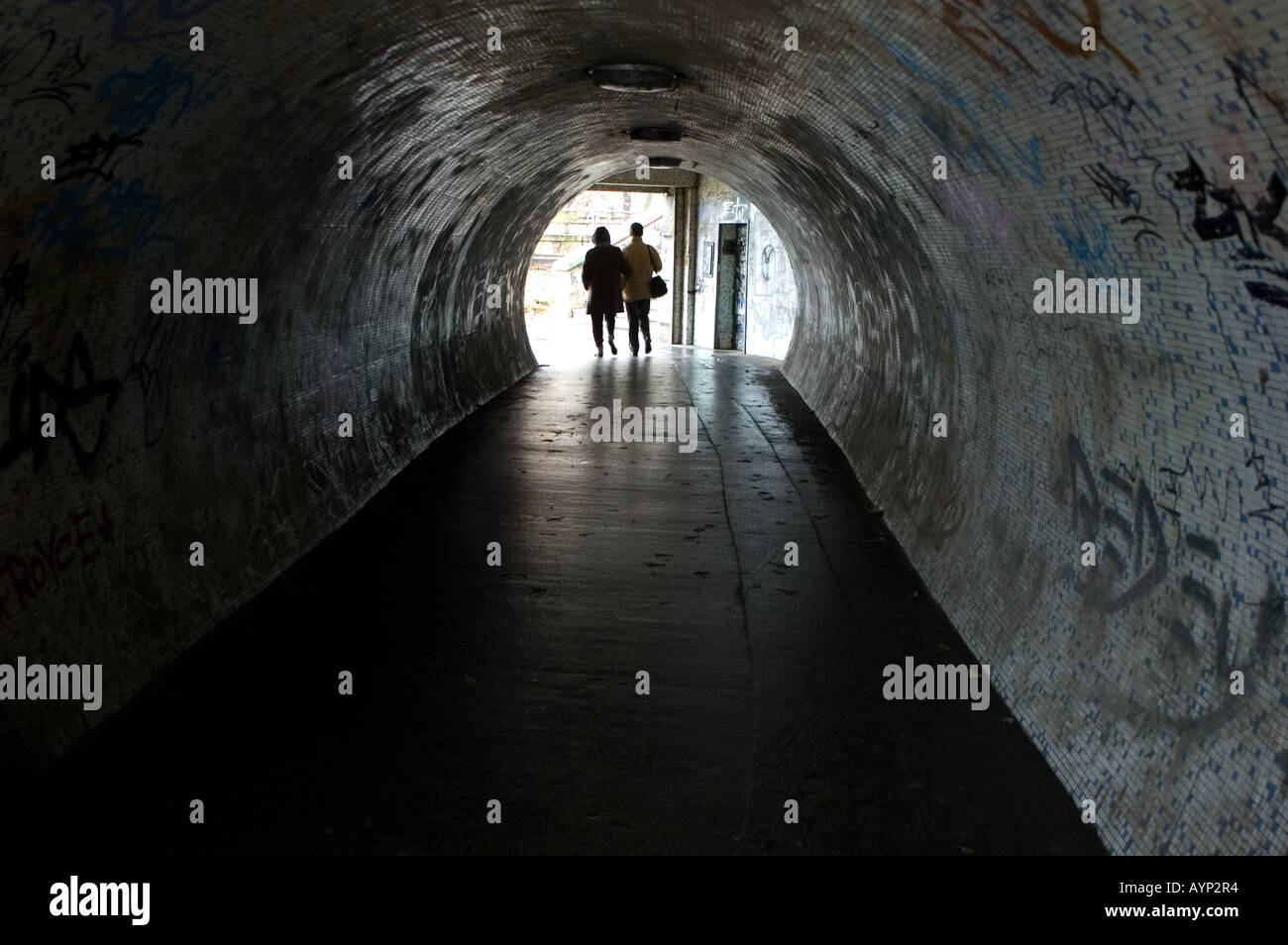 Graffiti on pedestrian underpass hi-res stock photography and images ...