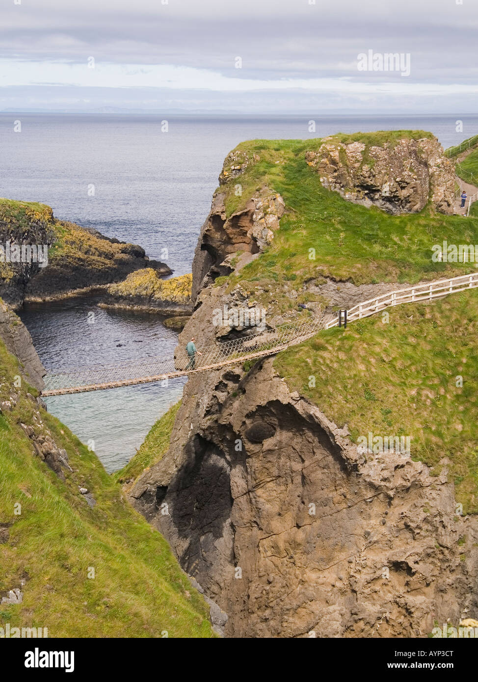 carrick a rede rope bridge Stock Photo - Alamy
