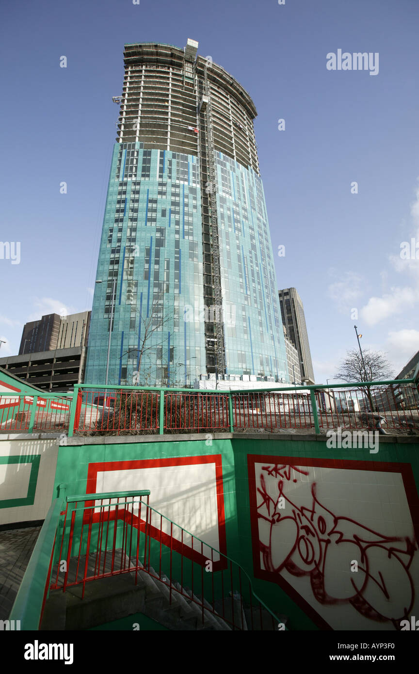 Beetham Tower at Holloway Circus a mixed use tower block being built in ...
