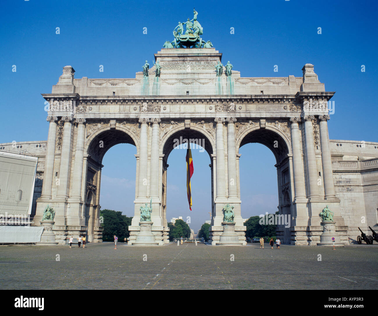 BELGIUM Brabant Brussels Arc du Triomphe the Arch in the Cinquantenaire ...