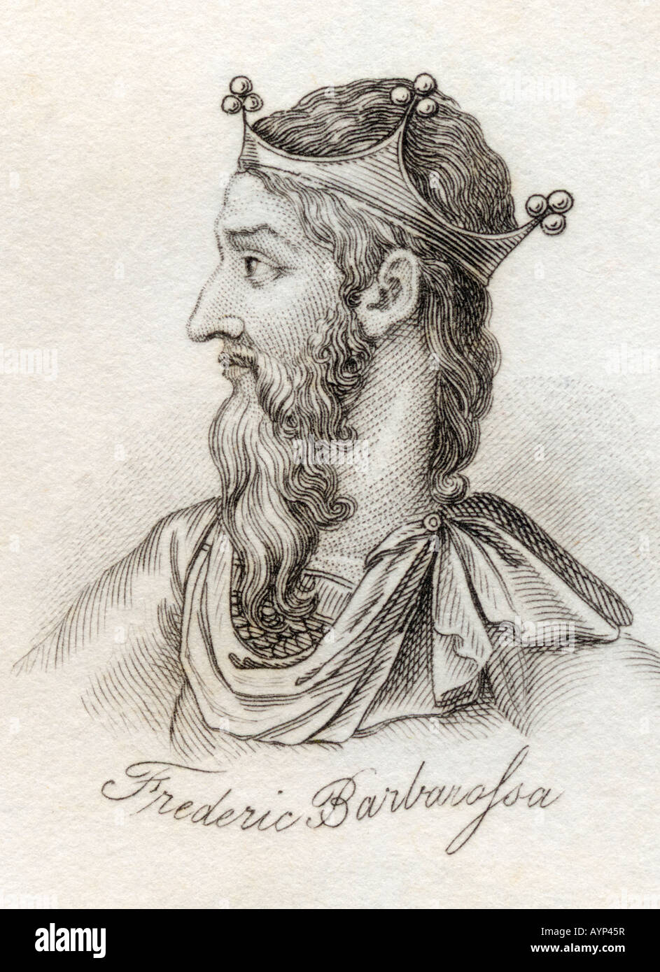 Frederick I Barbarossa 1122 - 1190 Stock Photo - Alamy