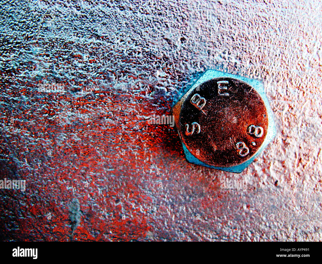 steel bolt fixed on a wall Stock Photo - Alamy