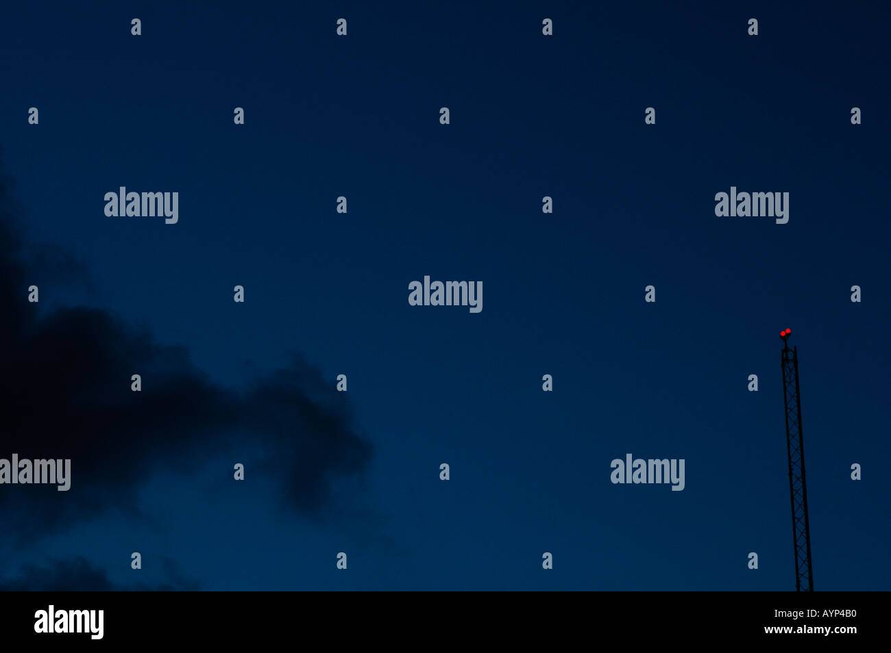 control tower with red light Stock Photo - Alamy