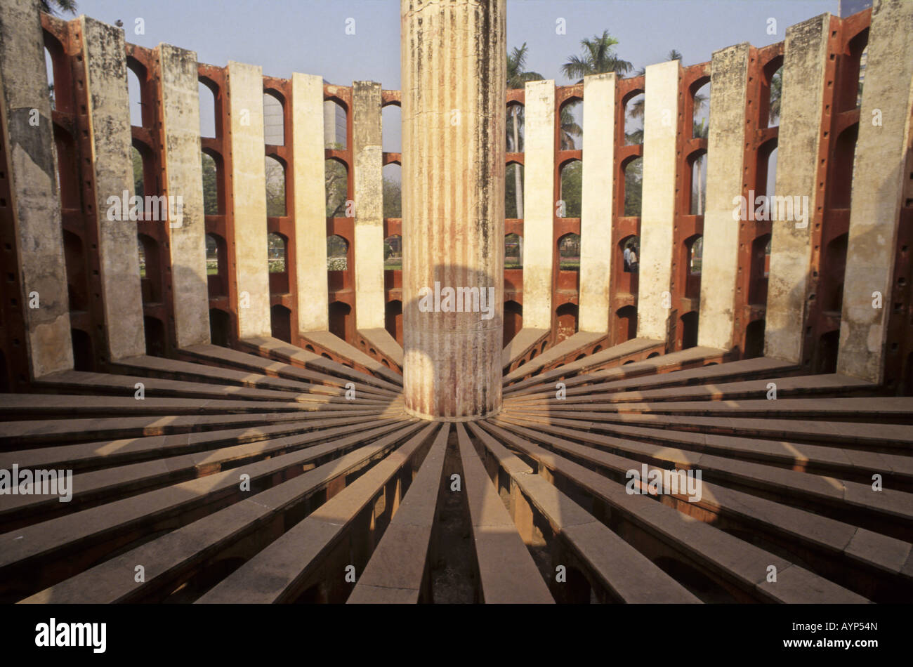 The Rama Yantra at the historic Jantar Mantar observatory, New Delhi IN ...