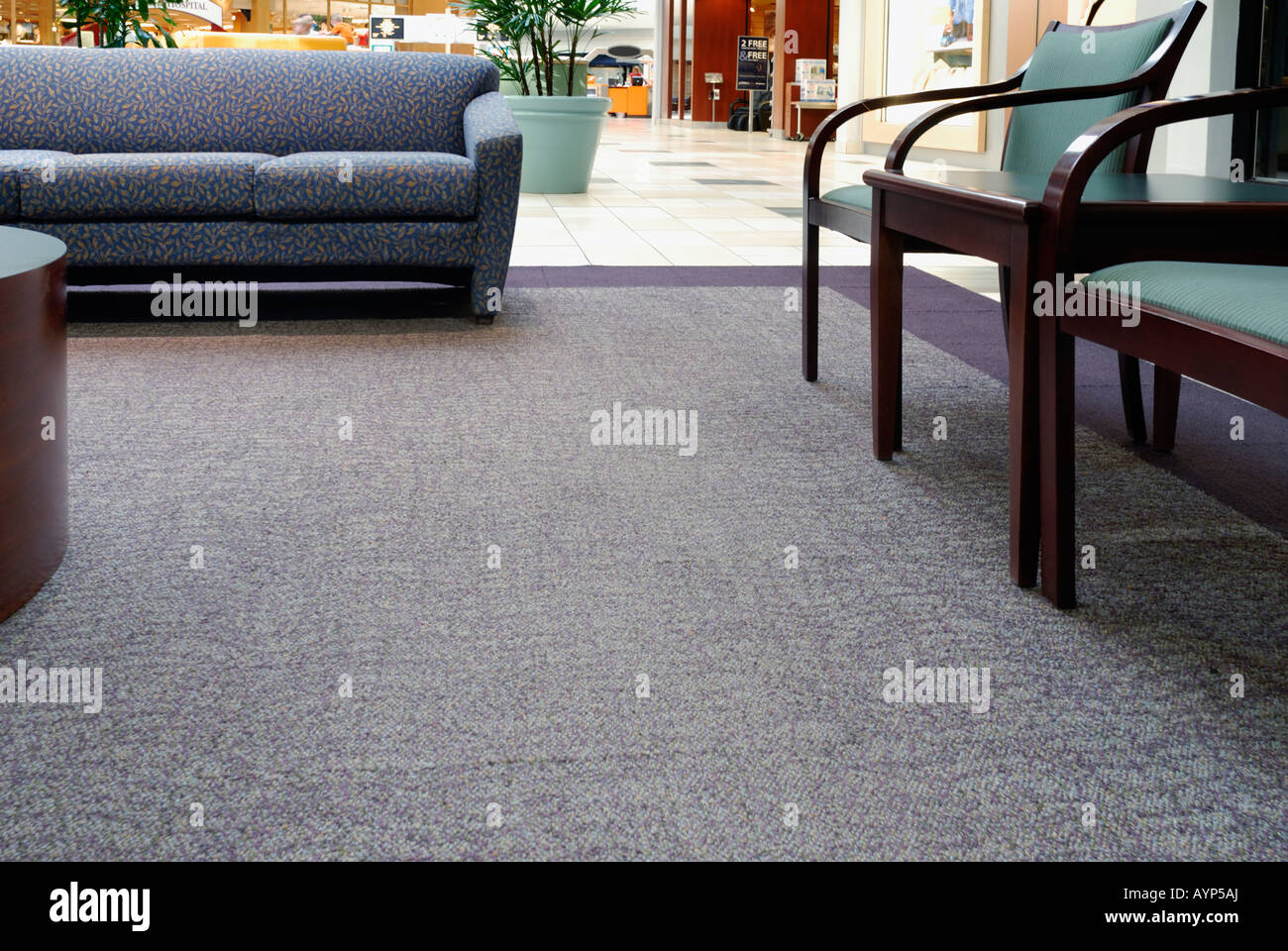 Courtesy sitting area at a shopping mall Stock Photo - Alamy