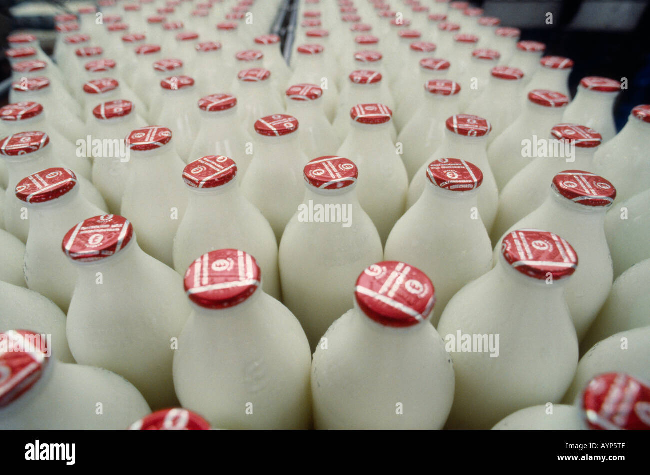 British milk bottles hi-res stock photography and images - Alamy