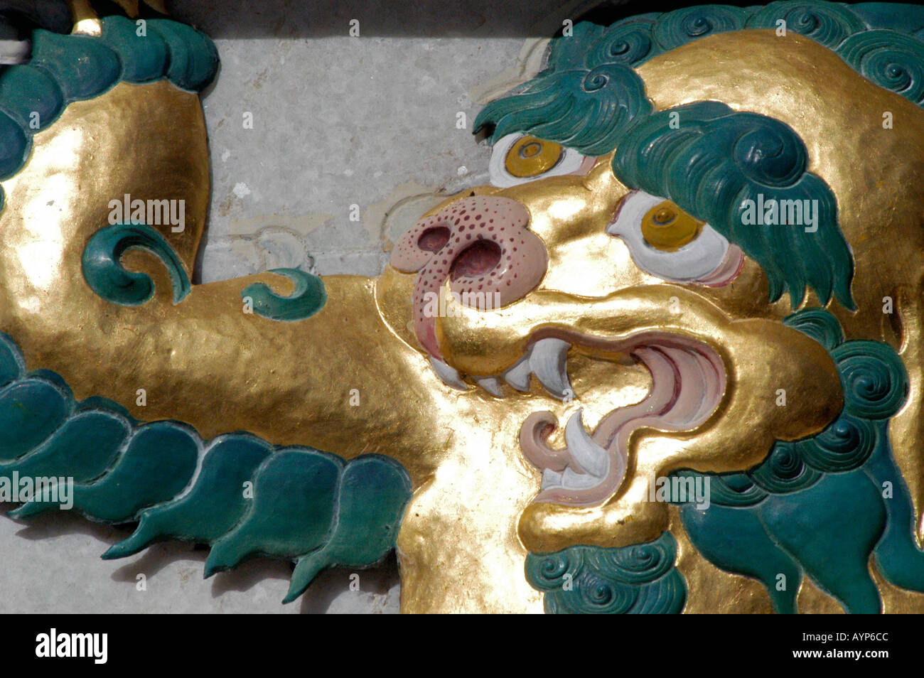 Snow Lion Bass relief Stock Photo - Alamy