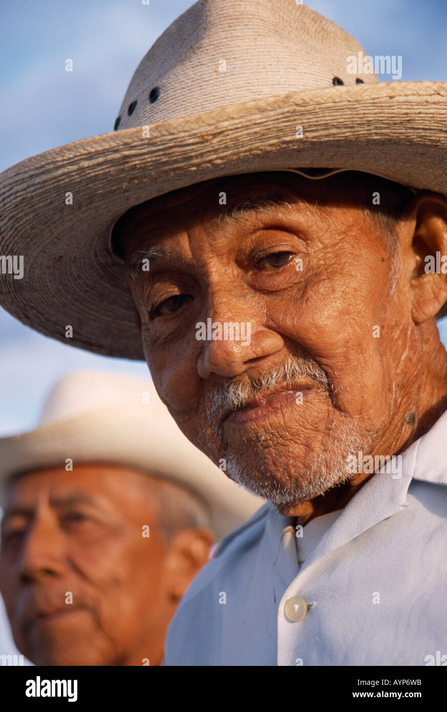 MEXICO Central America Yucatan Hoctun Head and shoulders portrait of ...