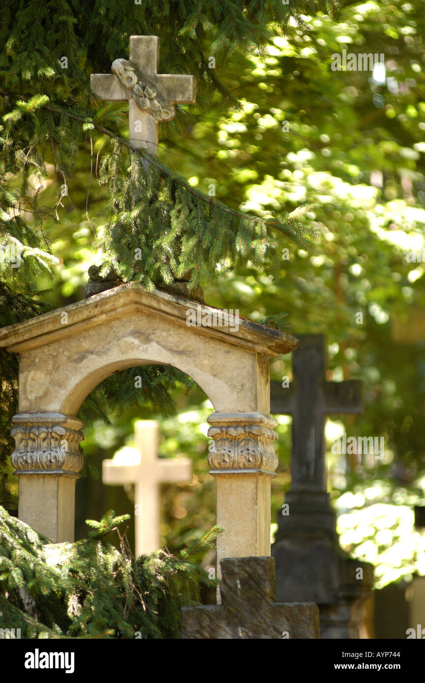 Stone crosses arched monument hi-res stock photography and images - Alamy
