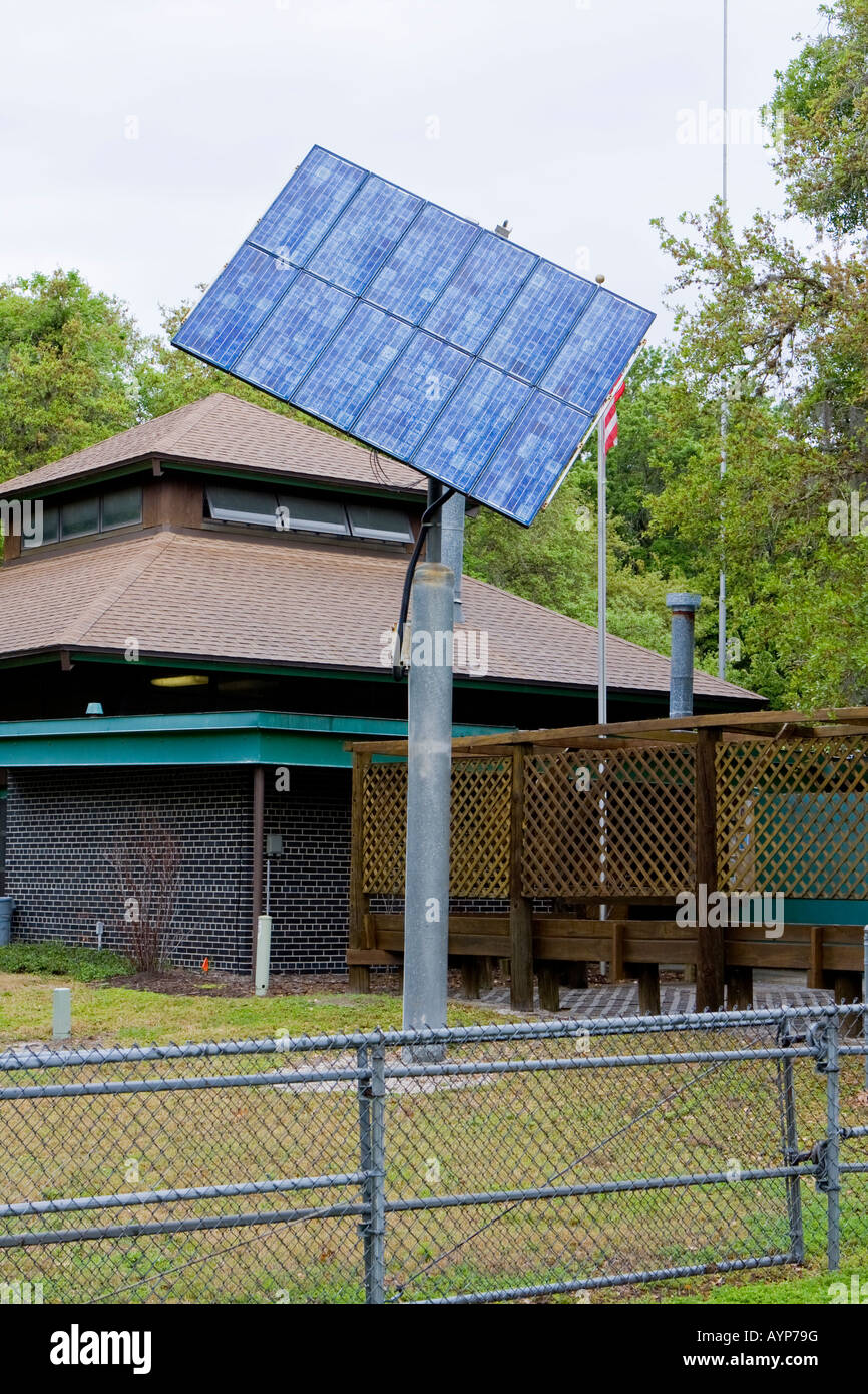 Solar Panels Used to Convert Sun Power to Electricity Stock Photo - Alamy
